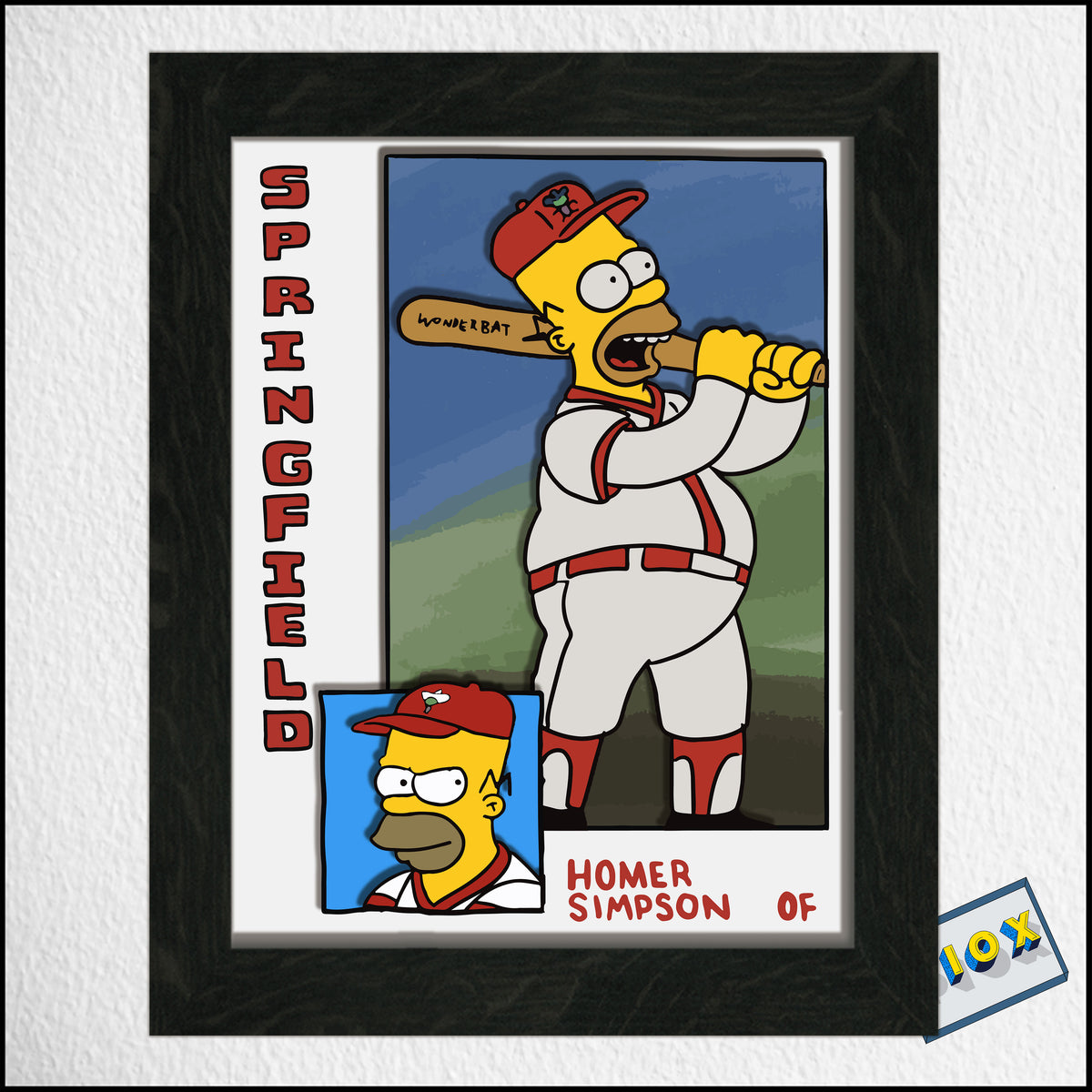 Los Simpsons Homer Baseball Card – Piox Art